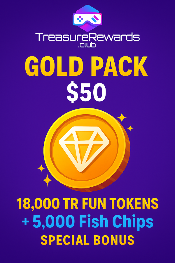 Gold TR Token Pack | Treasure Rewards Club